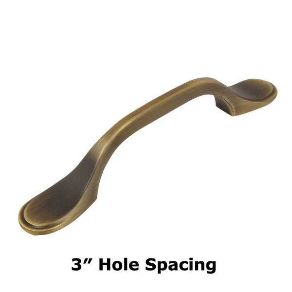 Cosmas 9533BAB Brushed Antique Brass Cabinet Pull - Cosmas-Hardware.com Cosmas 9533BAB Brushed Antique Brass Cabinet Pull - Cosmas-Hardware.com